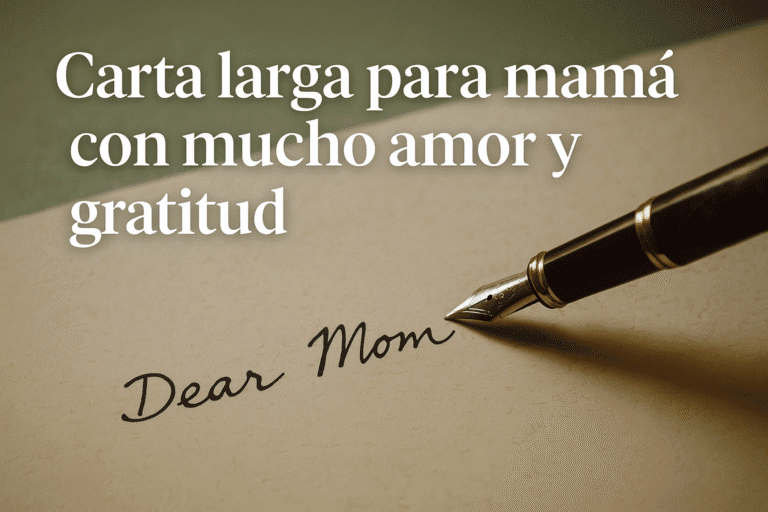 A long letter to Mom with lots of love and gratitude - World Writers